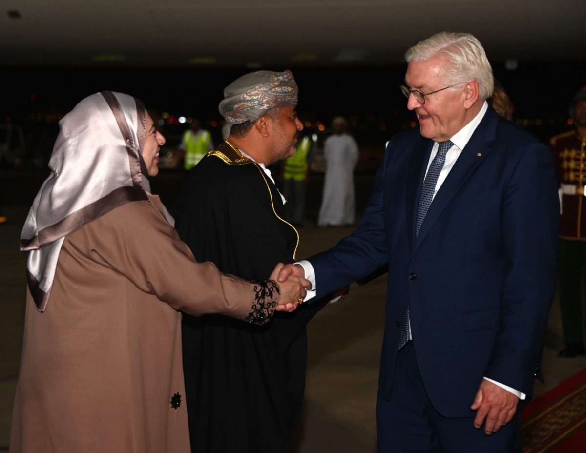 German President arrives in Oman - FM.gov.om