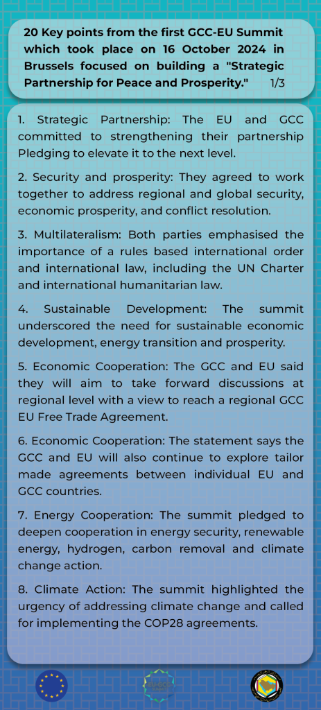 Key points of GCC EU Summit Joint Statement - FM.gov.om